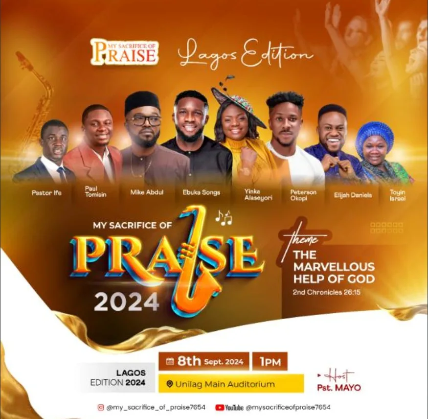 My Sacrifice of Praise – The My Sacrifice of Praise is a concert for ...